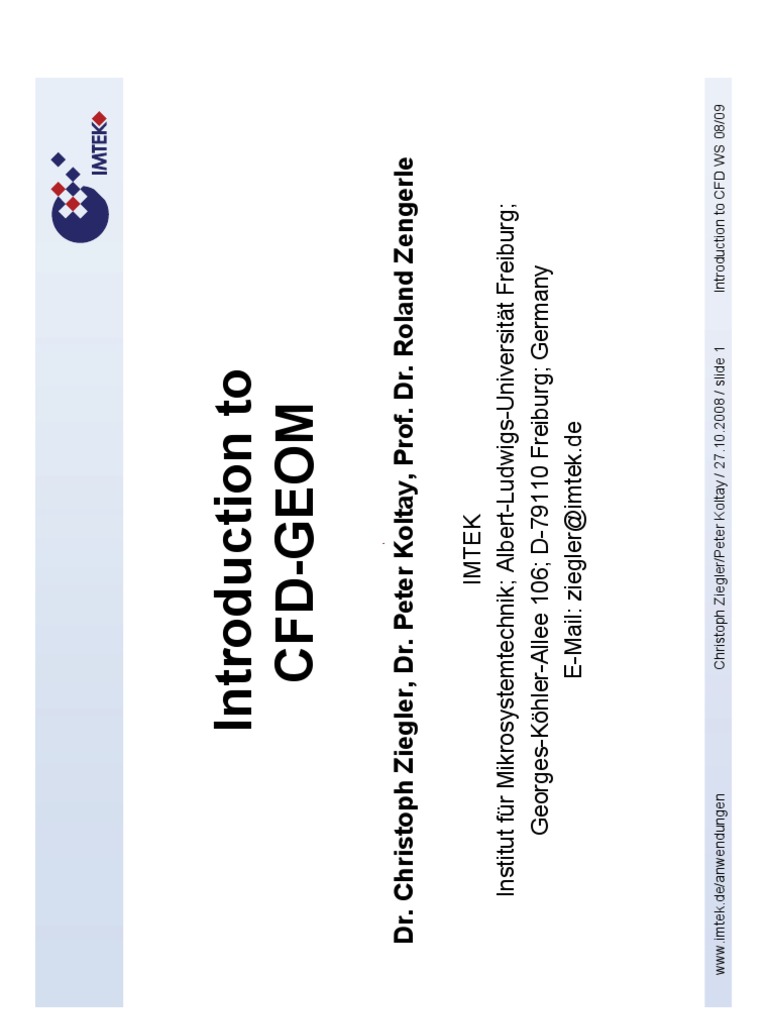 03 Cfd Geom And Cfd Ace Gui Pdf Computational Fluid Dynamics