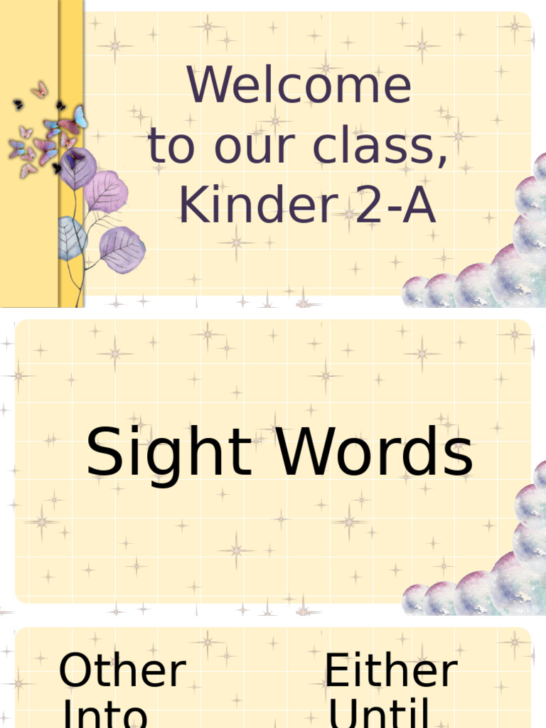 Powerpoint Sight Words | PDF