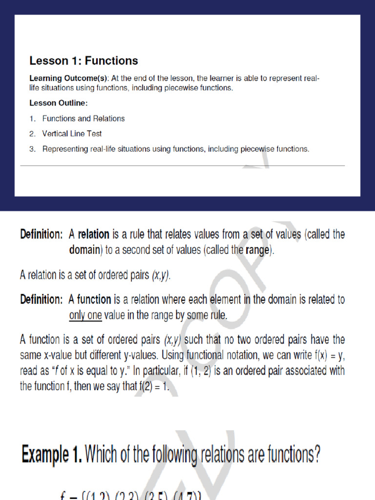 Gen - Math Lesson 1 | PDF
