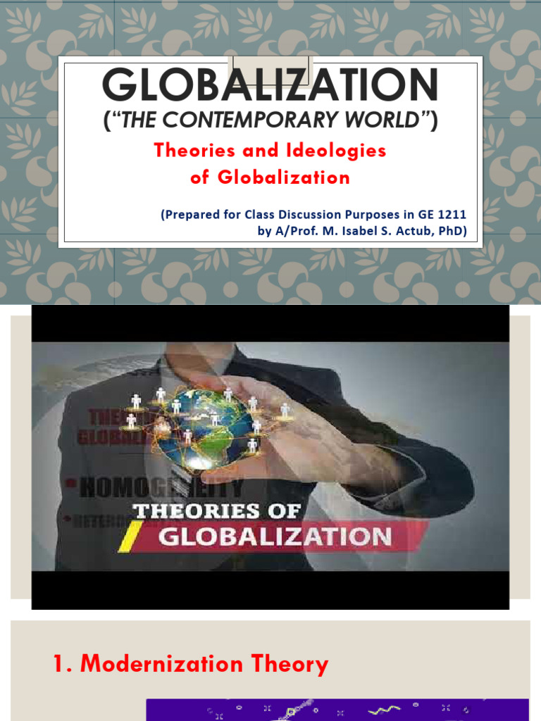 3 Globalization - Theories Ideologies of Globalization | PDF