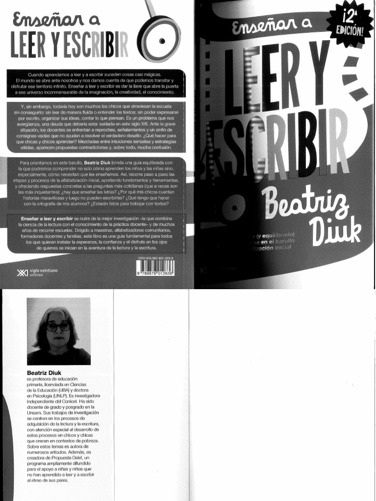 Enseñar A Leer y Escribir DIUK | PDF