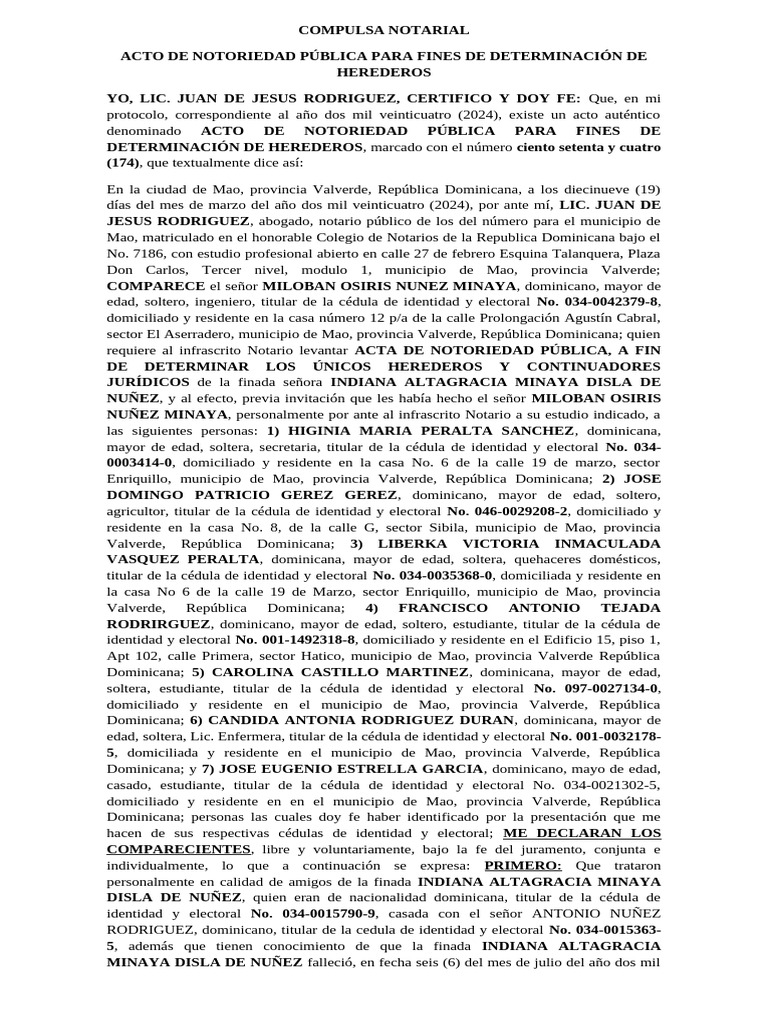 Compulsa Notarial | PDF