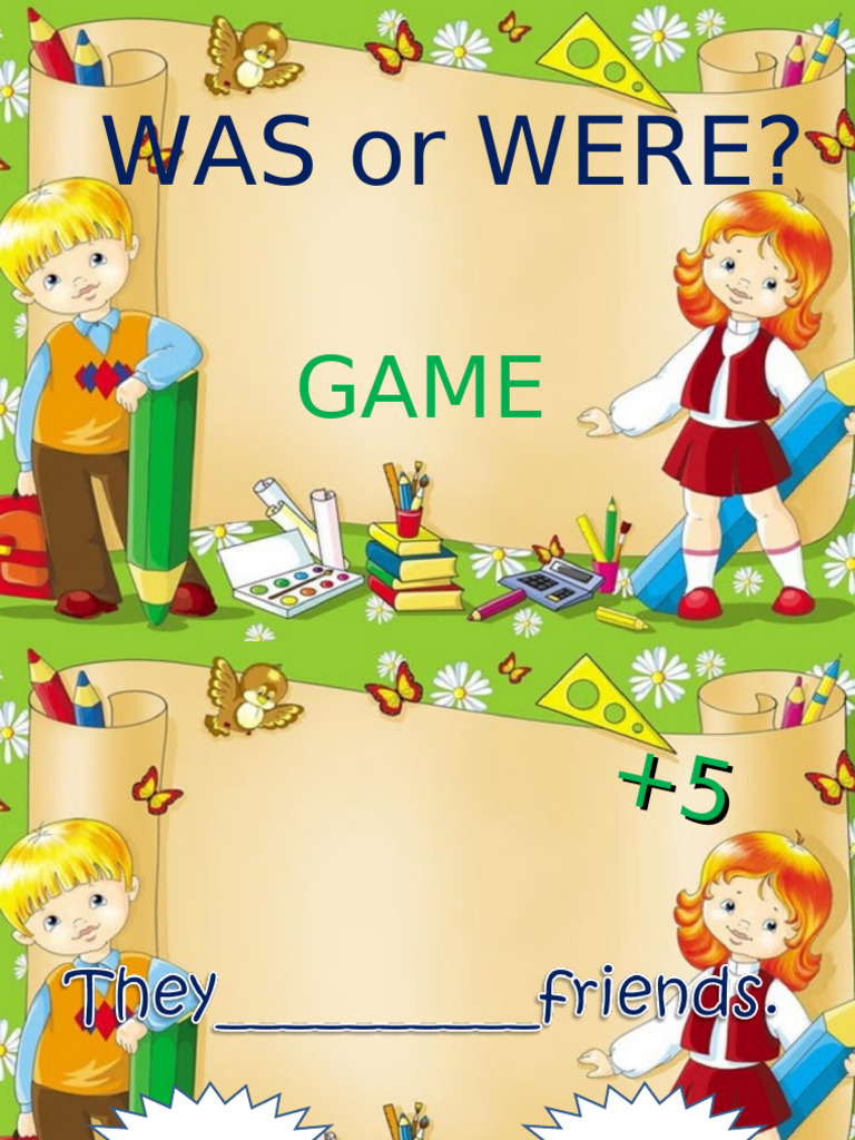 FFM - Review Lesson 8 - Ms. Thảo - Was: Were | PDF