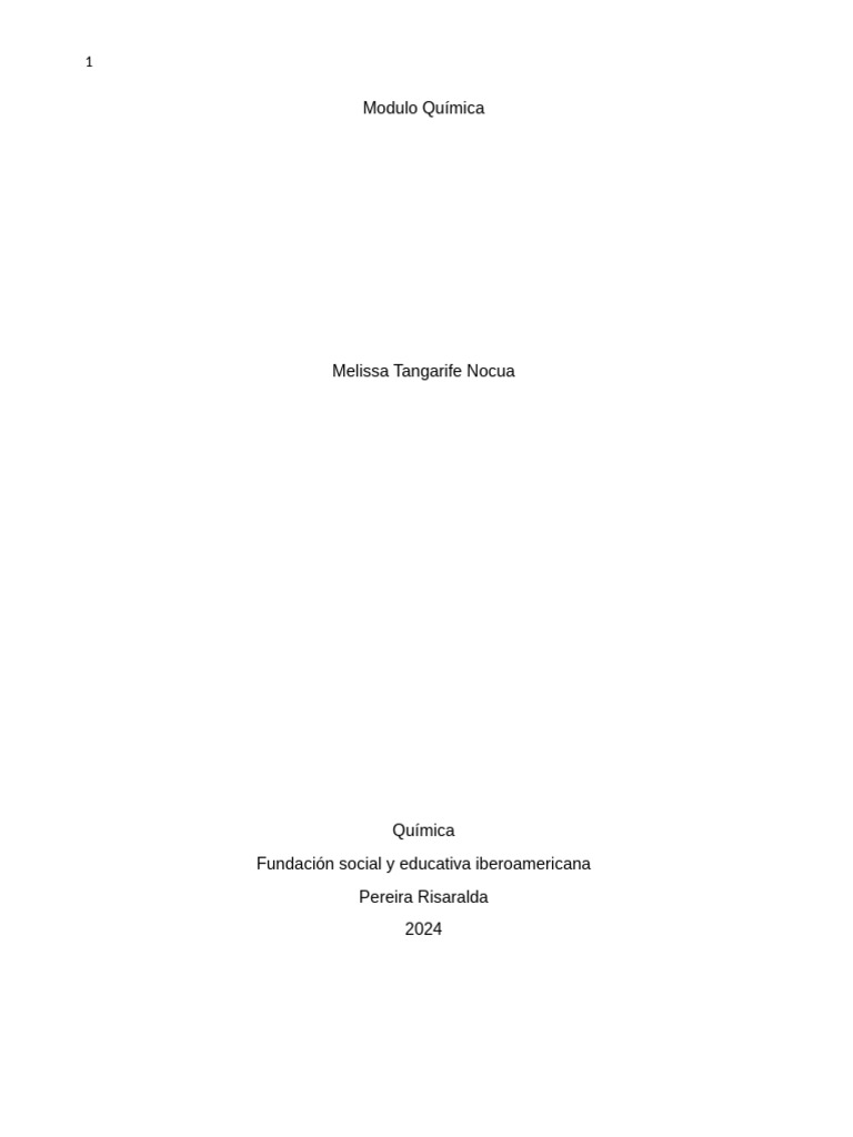 Modulo Quimica MT | PDF