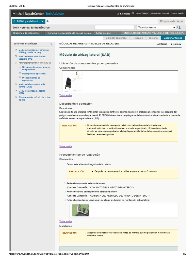 03 Modulo de Airbag Lateral (SAB) | PDF