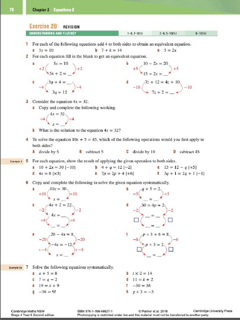 Cambridge Equations 2b | PDF