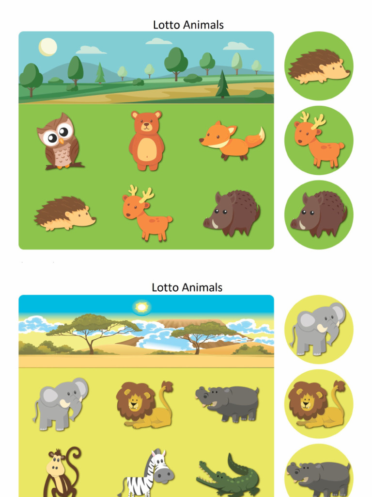 Lotto Animals | PDF
