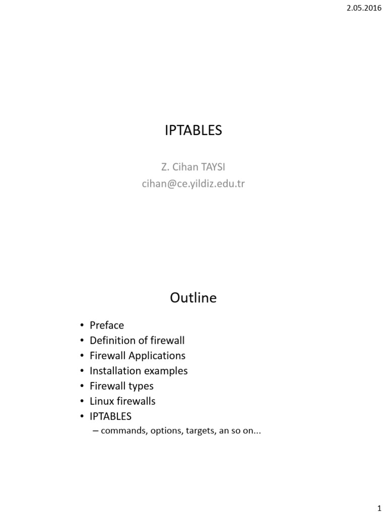 Week8 Iptables | PDF