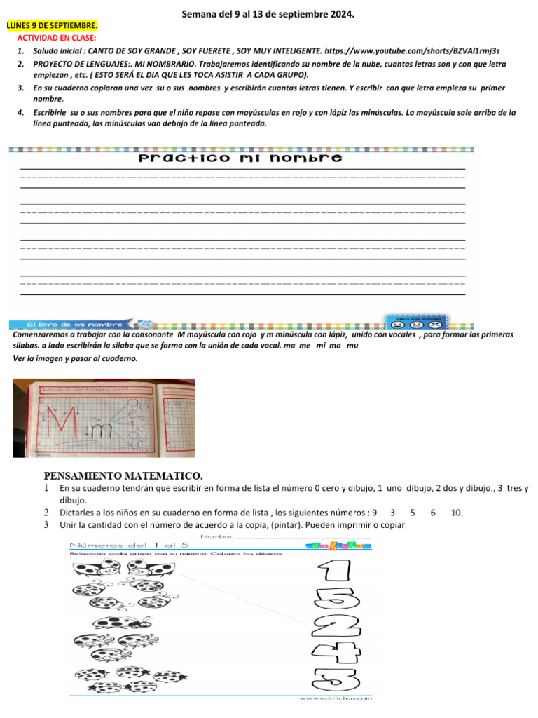 Repaso 1ro Grado Primaria | PDF