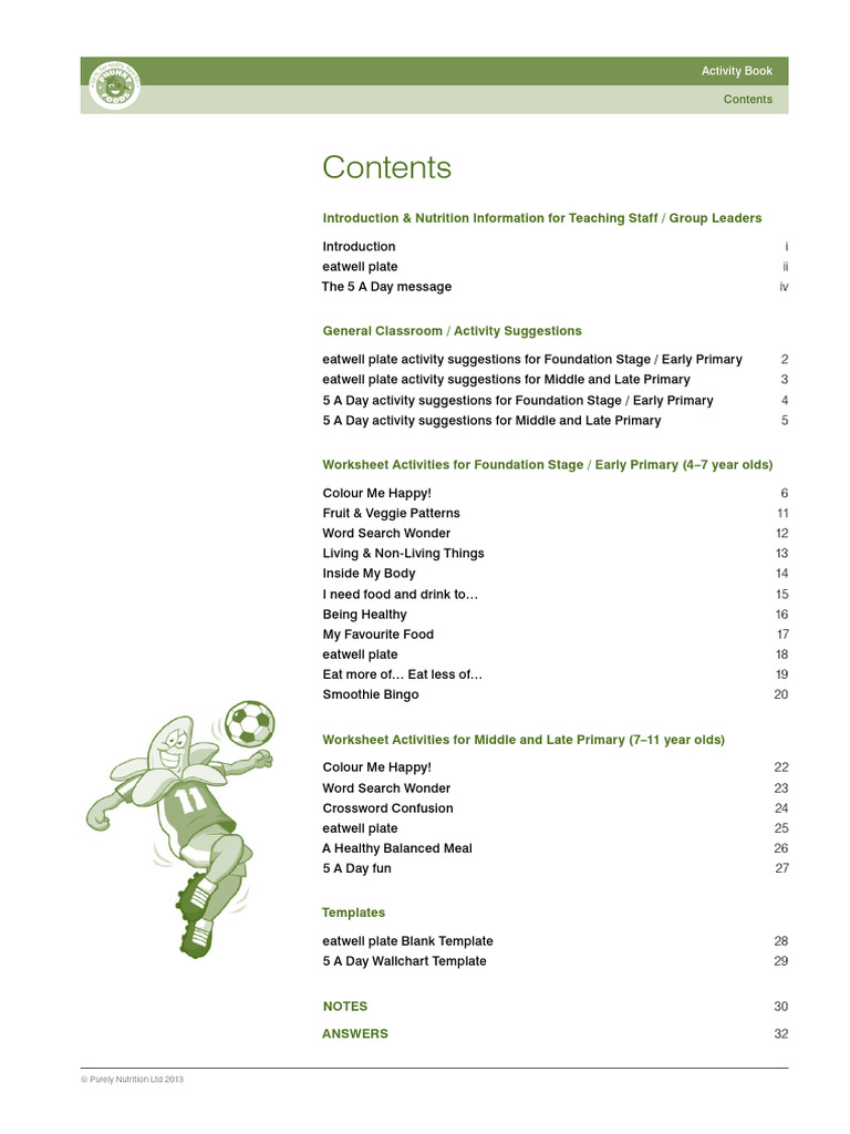 PhunkyFoods Activity Workbook PDF Final | PDF