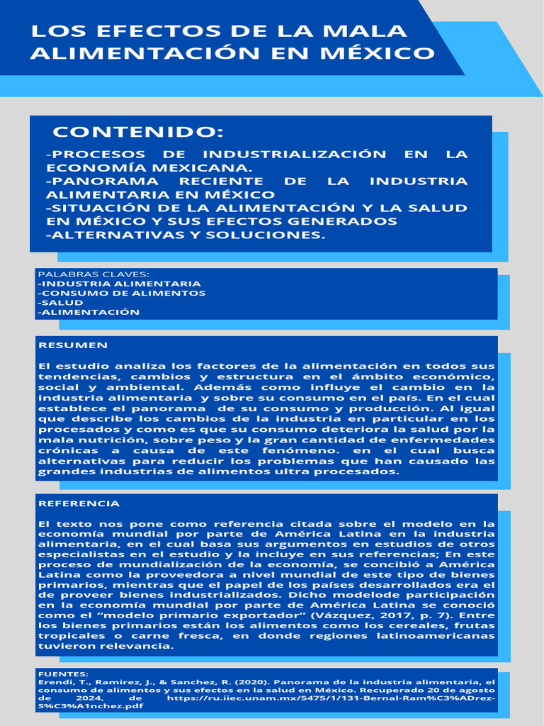 Efectos de La Alimentación Por La Industria Alimentaria PDF | PDF