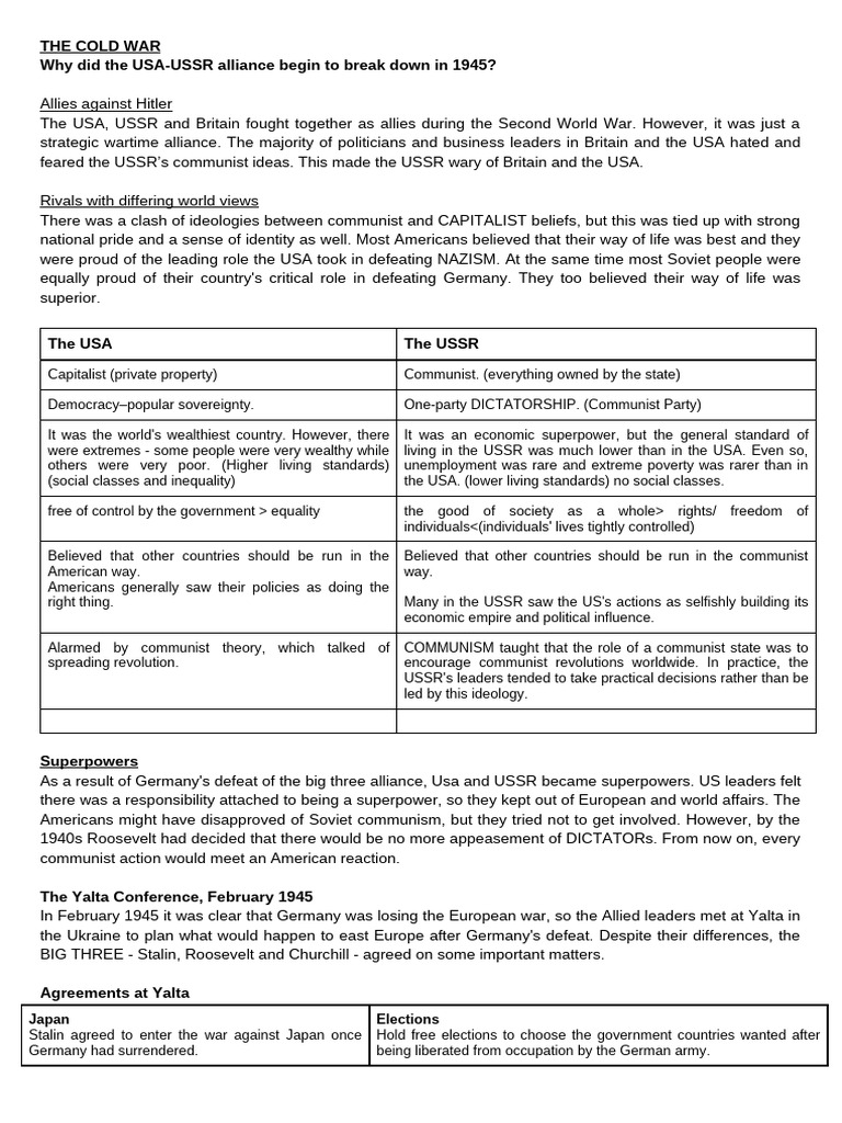 historia- the cold war | PDF