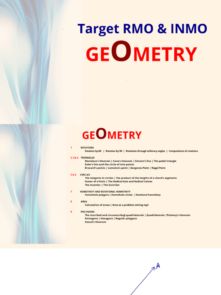 RMO INMO Class 1 Geometry | PDF