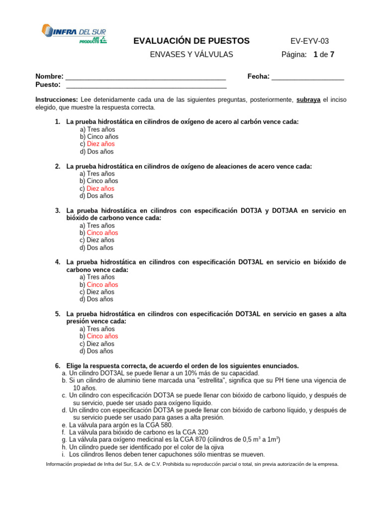 Envases y Válvulas RESP | PDF