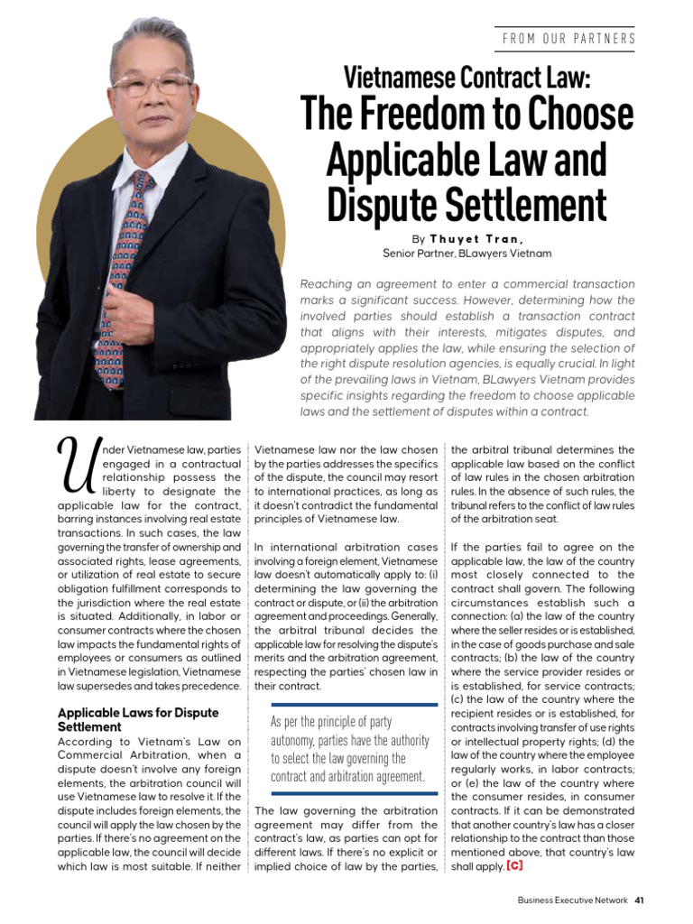 Article Example - Vietnamese Contract Law | PDF | Arbitration | Law