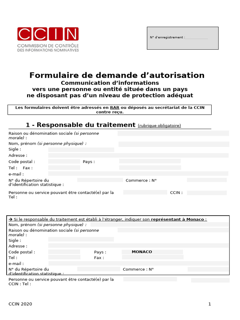 Formulaire de Demande D Autorisation de Transfert | PDF