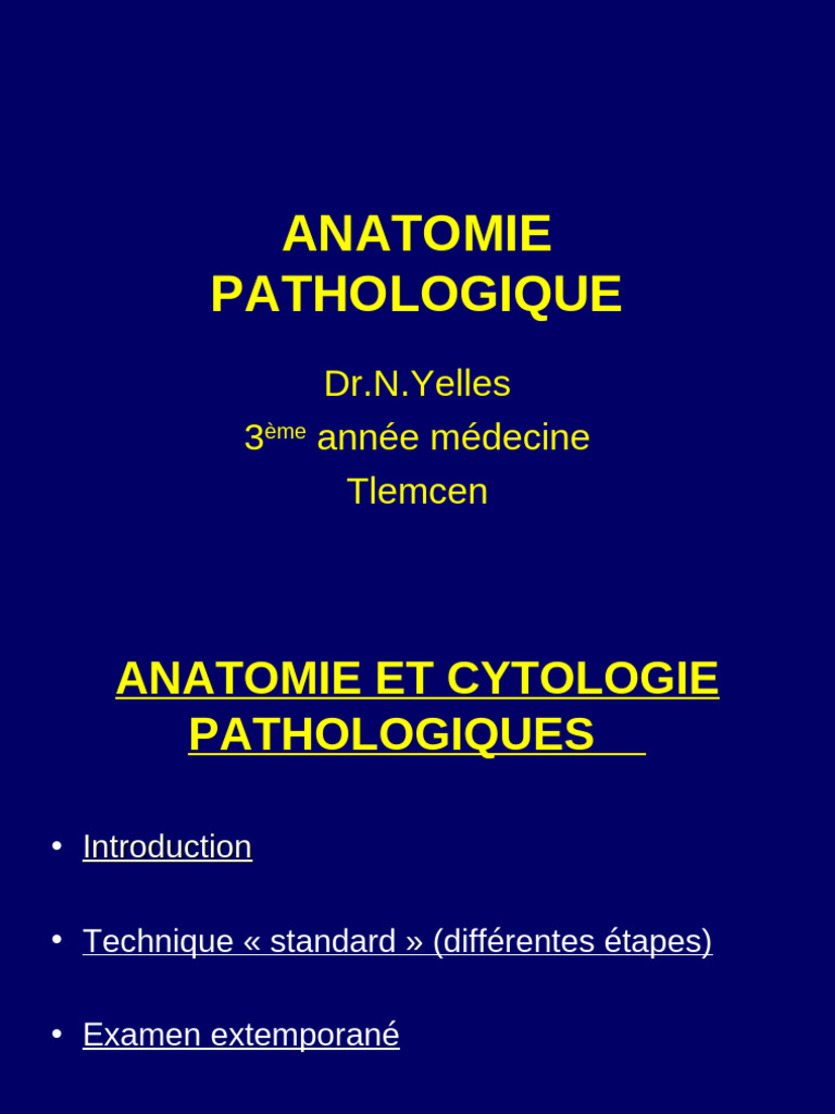 0-Anatomie Pathologique | PDF