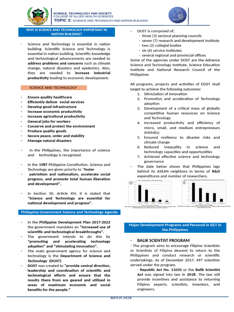 Topic 3 and 4 | PDF | Science | Science & Mathematics