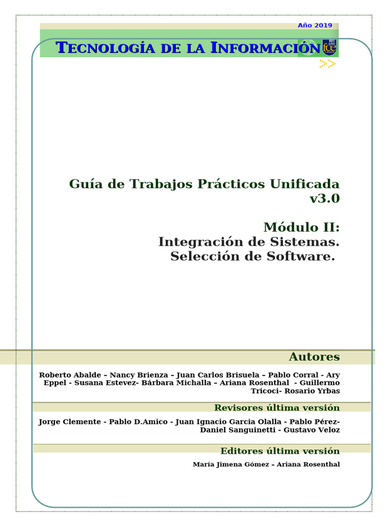 Guia Practica Mod II - Integración de Sistemas V1 | PDF