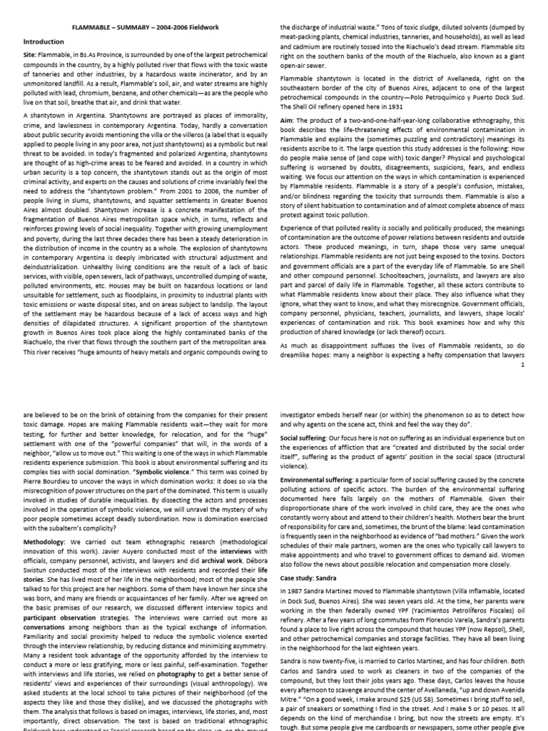 Flammable Summary | PDF