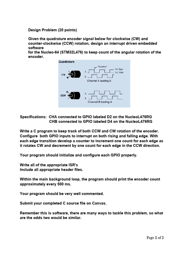 1ENGR 478 Midterm II Spring 2024 | PDF