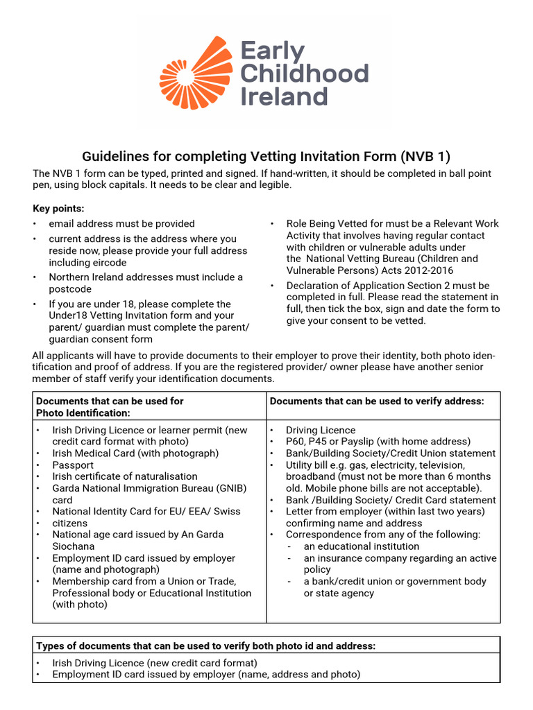Vetting Invitation Form | PDF | Identity Document | Government And ...