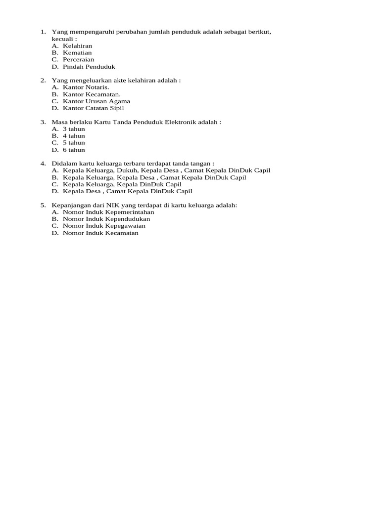 Naskah Soal Ujian | PDF