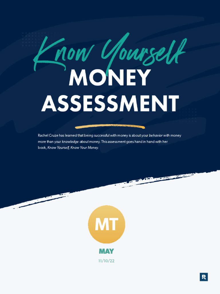Know Yourself Money Assessment | PDF