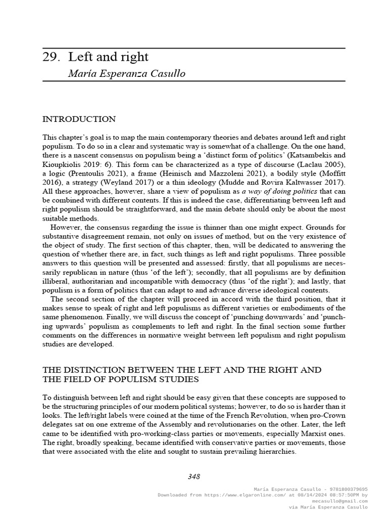 Populism Left and Right | PDF
