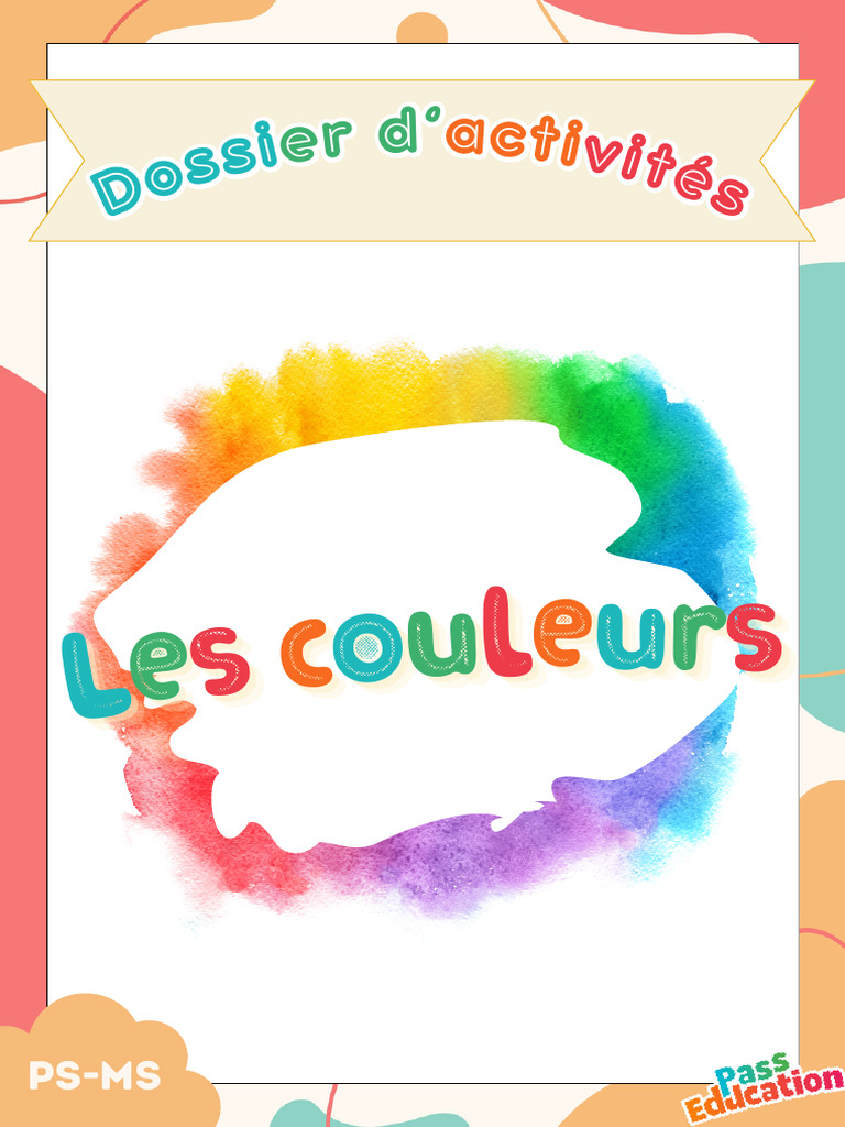 Les Couleurs PS MS Dossier Dactivitã©s Maternelle | PDF