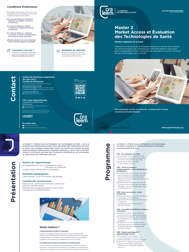 MA MASTER2 Market Access Et Evaluation Technologies | PDF