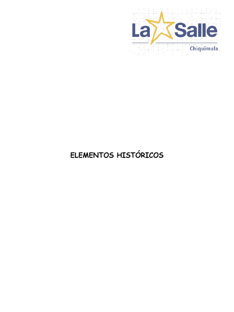 Elementos Históricos | PDF