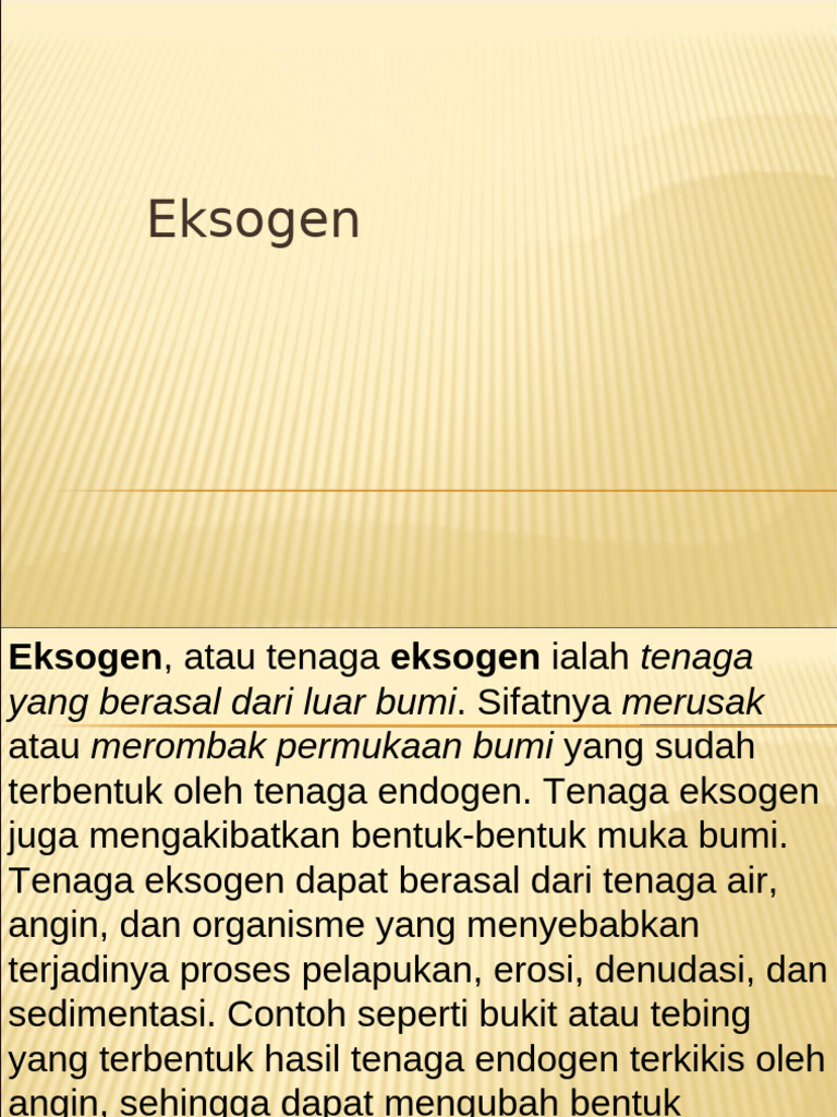 Eksogen Endogen | PDF