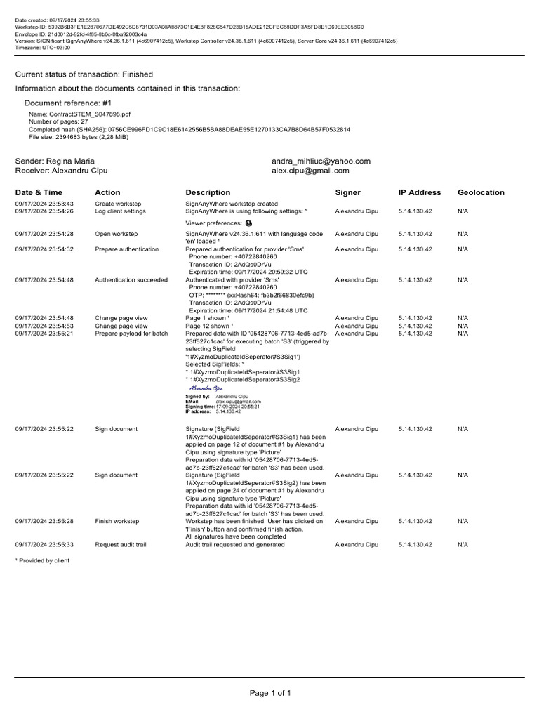 Audit Trail | PDF