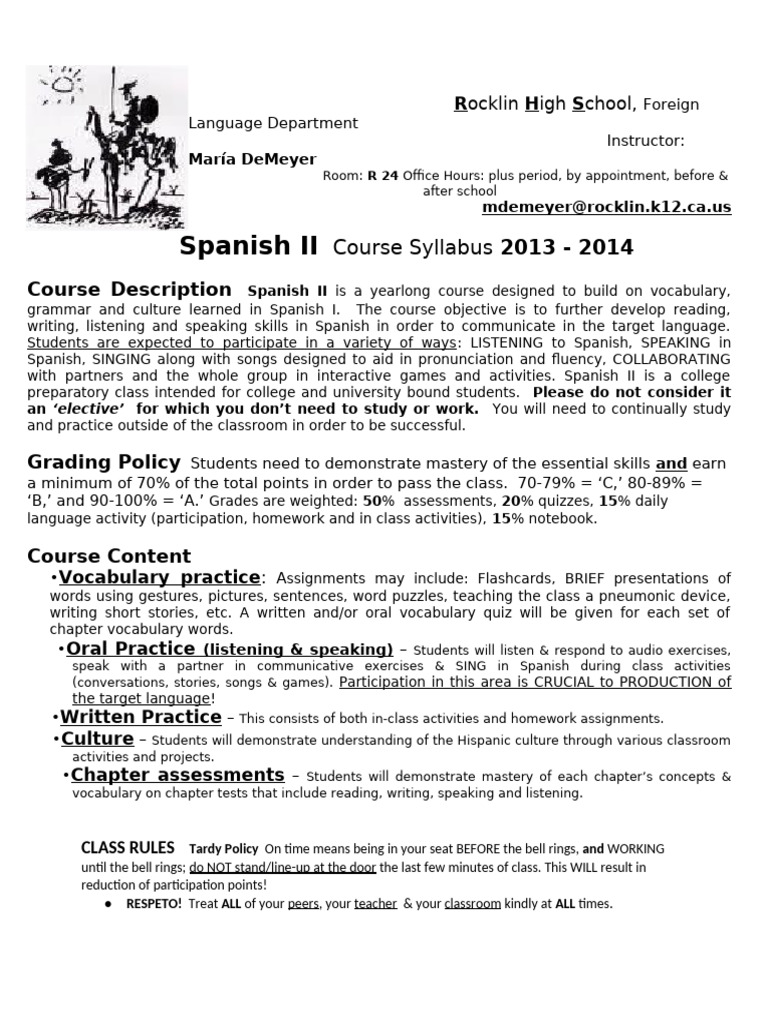 II Syllabus 2014 FINAL | PDF