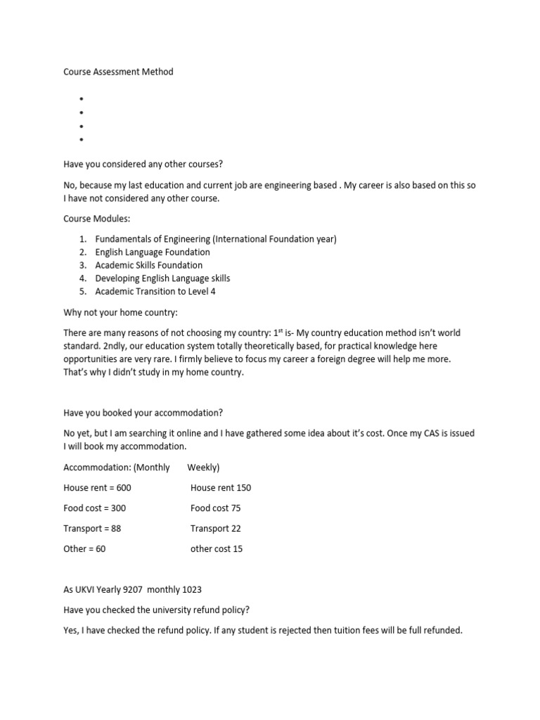 Course Assessment Method | PDF Course Assessment Method | PDF