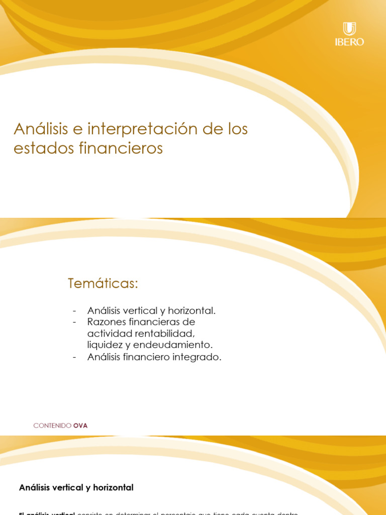Analisis e interpretacion de los Estados Financieros | PDF
