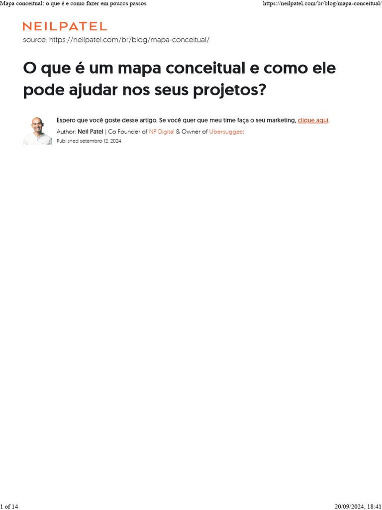 Mapa Conceitual - o Que É e Como Fazer em Poucos Passos | PDF