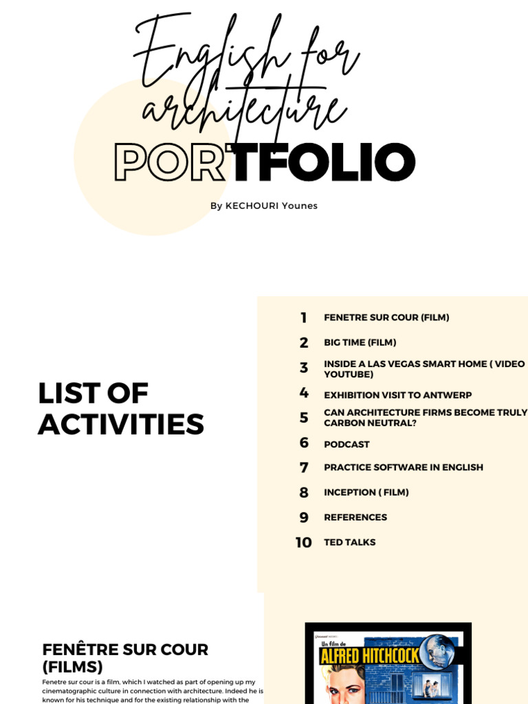 Portfolio English | PDF