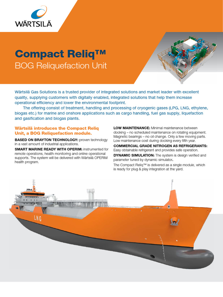 Compact Reliq Bog Reliquefaction | PDF | Liquefied Natural Gas | Natural Gas