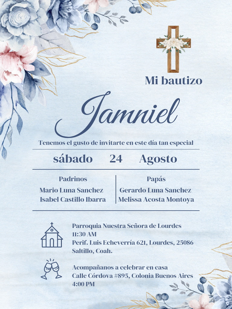 Invitación Bautizo | PDF