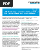 LNG Heel in Charterparty Terms | PDF | Liquefied Natural Gas | Shipping