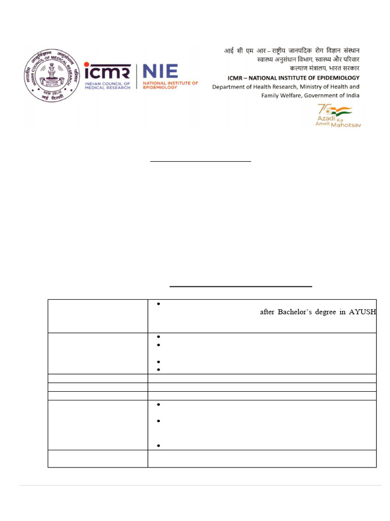 Icmr Nie | PDF