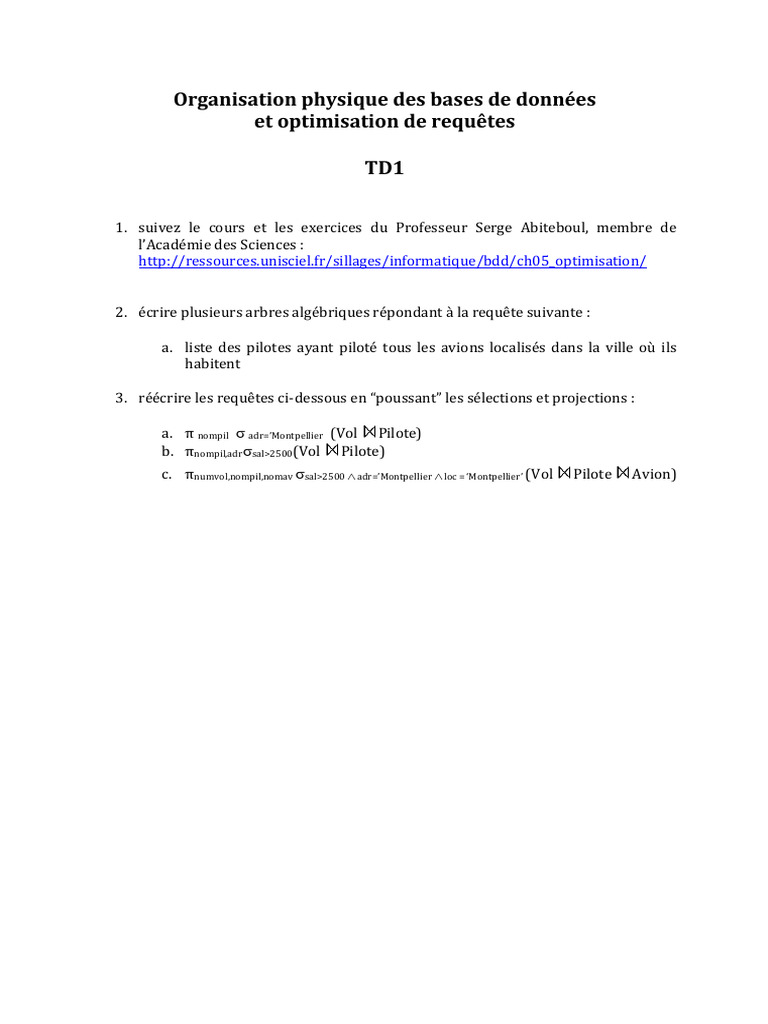 TD1 Optimisation | PDF