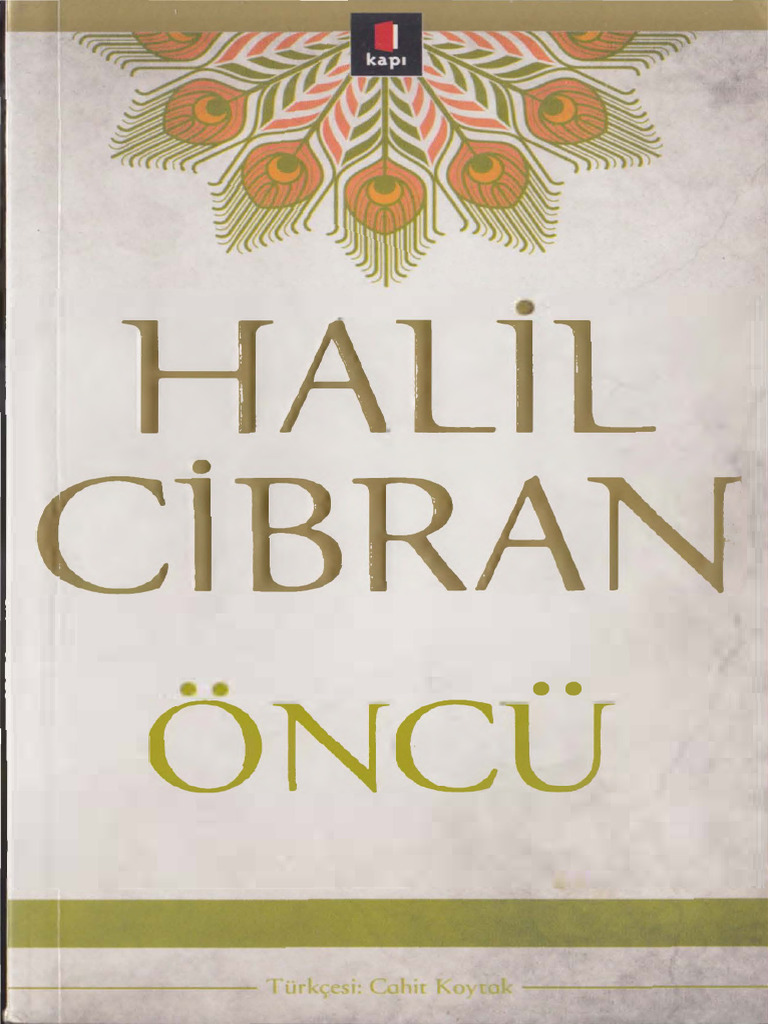 Halil Cibran Öncü Kapı Yayınları | PDF