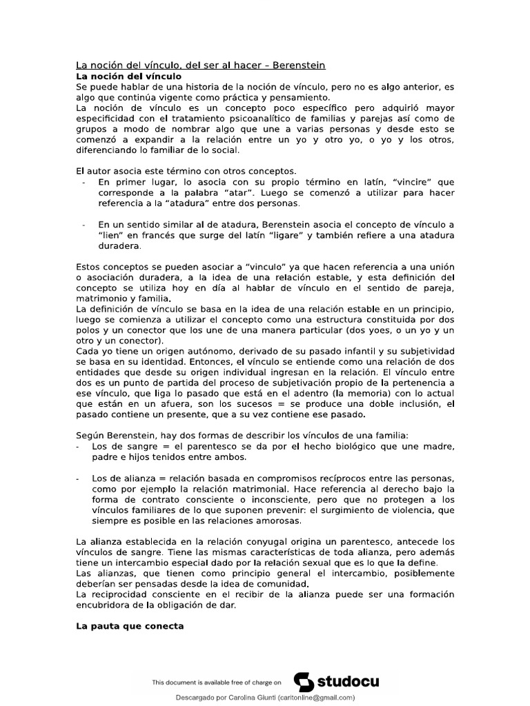 Ficha Berenstein | PDF
