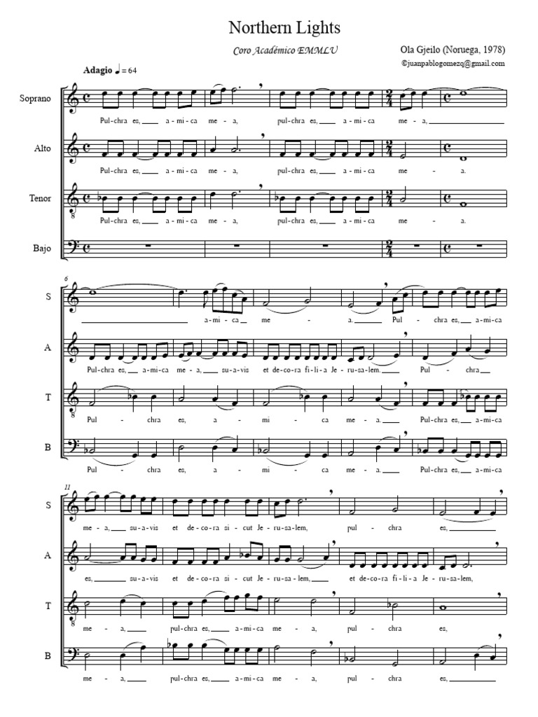 Northern Lights - Score | PDF