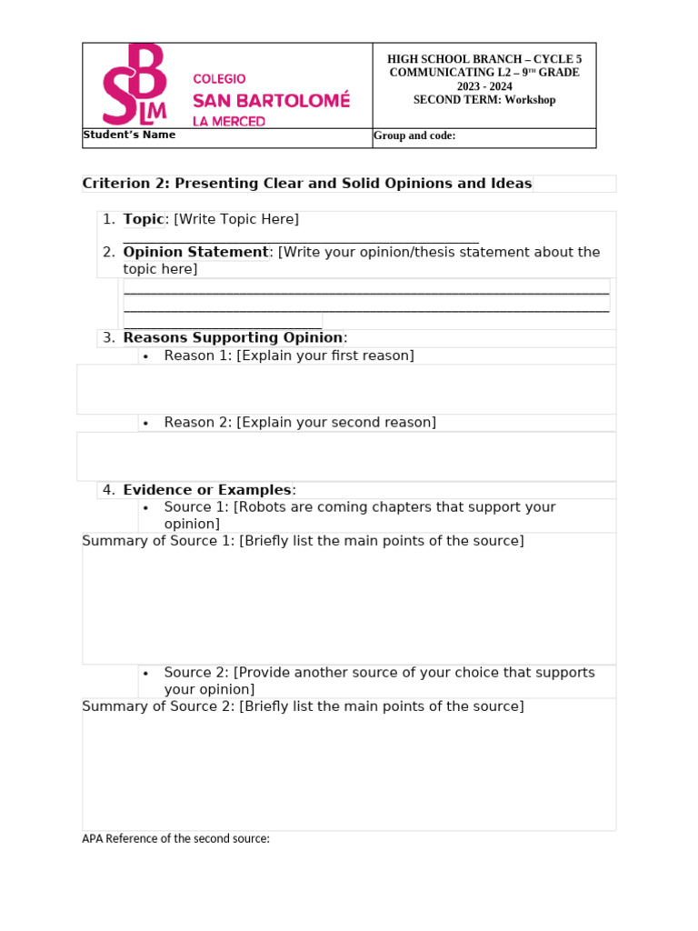 C2 and 3 Workshop | PDF
