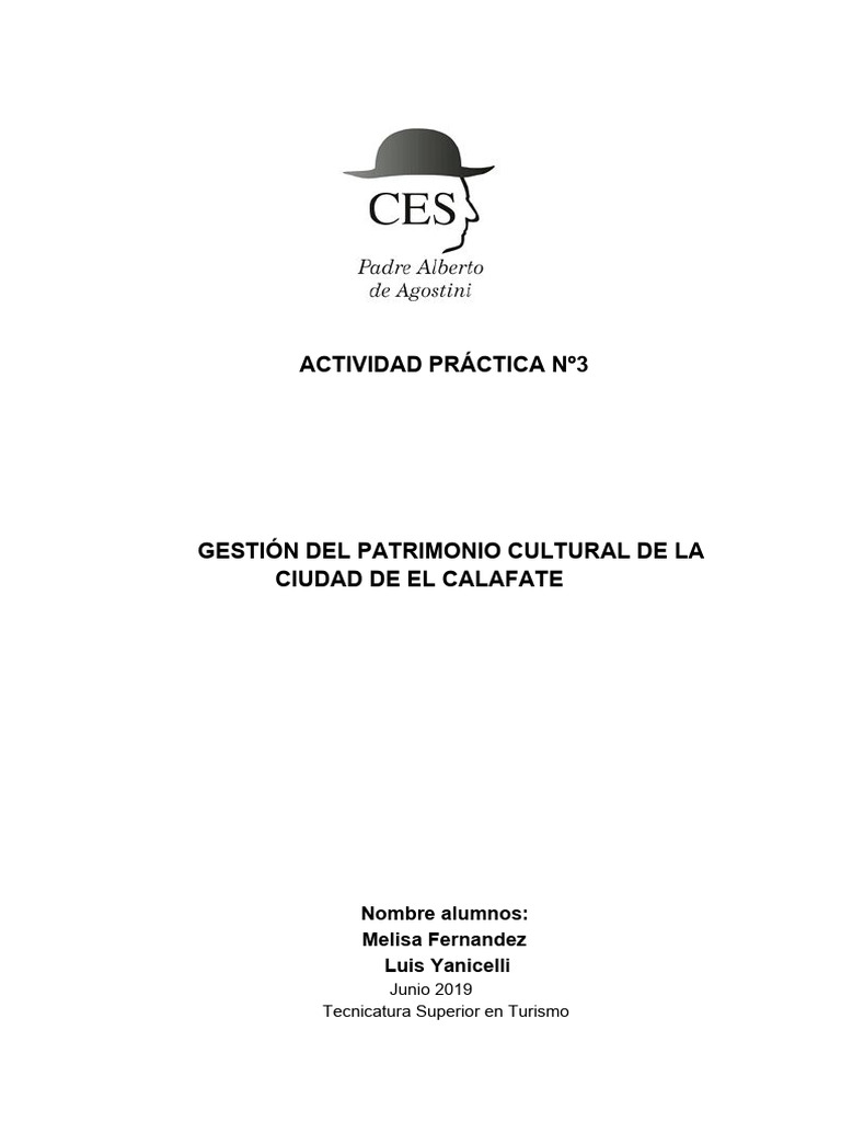 Aeródromo Lago Argentino (Yanicelli y Fernández) | PDF