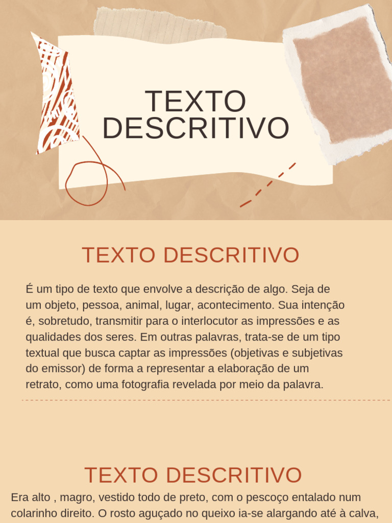 Texto descritivo | PDF
